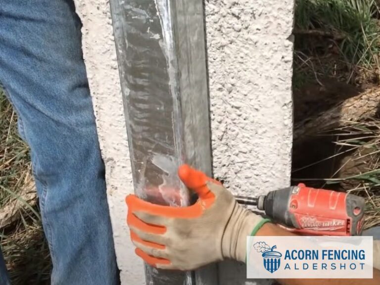 How to Secure a Concrete Fence Post UK | Acorn Fencing Aldershot
